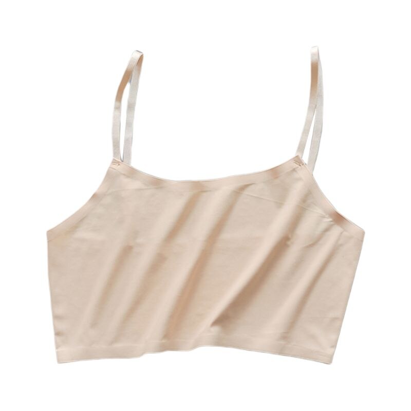 Women Girls Ice Silk Crop Top Seamless Bralette So... – Vicedeal