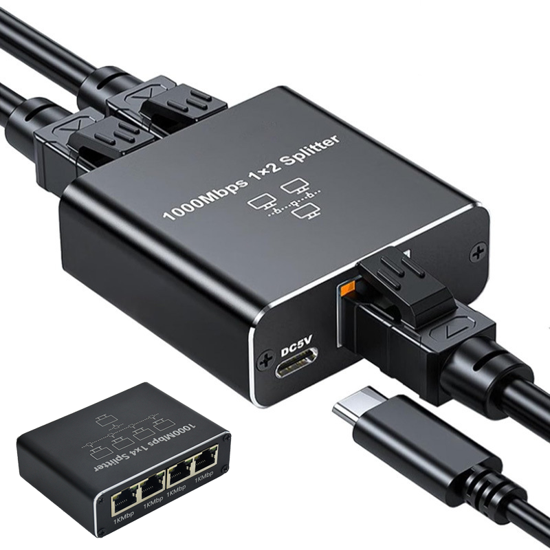 1000Mbps Ethernet Splitter 1 in 4 Out Ethernet Ada... – Grandado