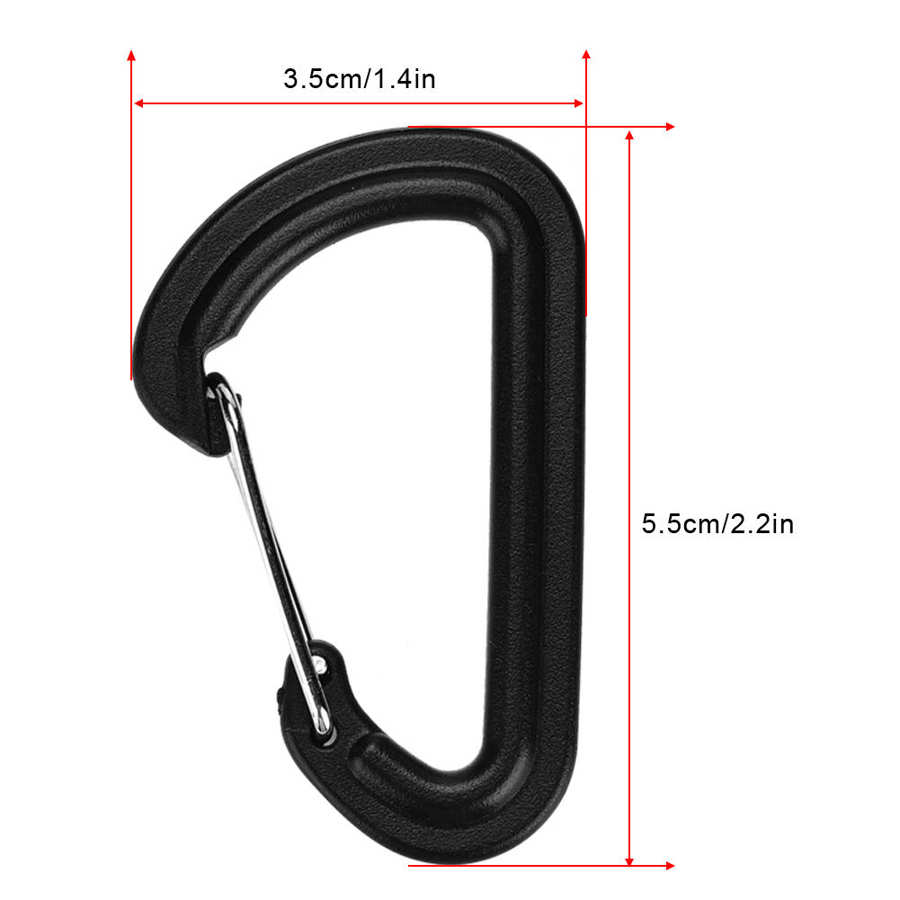 20Pcs 20KG Plastic Carabiner Clip Snap Hook Keycha... – Vicedeal