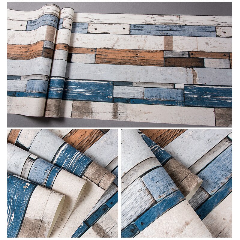 Nordic Retro Nostalgic Imitation Wood-Grain Wood W... – Grandado