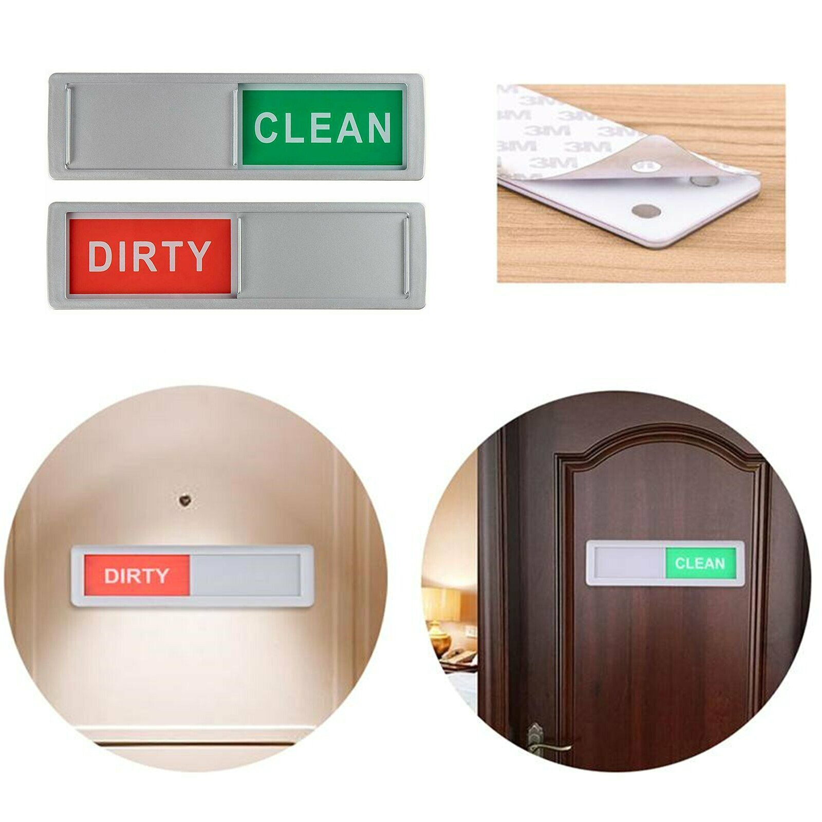 Signage Cue Card Dishwasher Strong Magnetism Clean... – Grandado