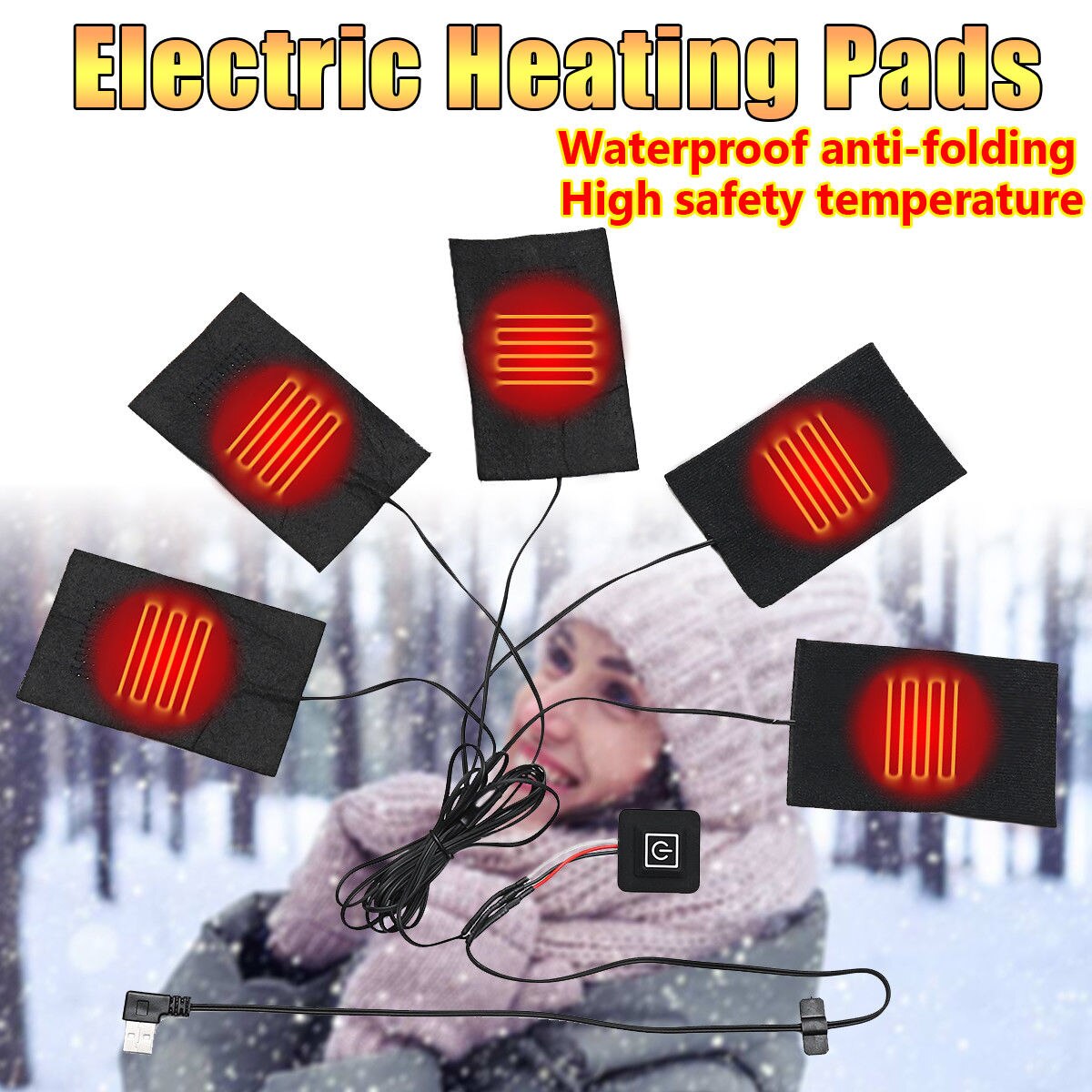 5 in 1 Electric Heating Pads Thermal Clothes Heate... – Grandado