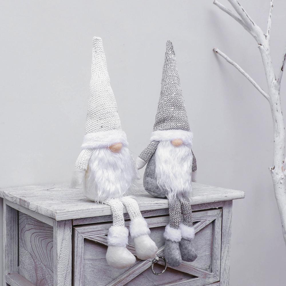 White Gray Christmas Elf Cute Faceless Doll Santa ... – Vicedeal