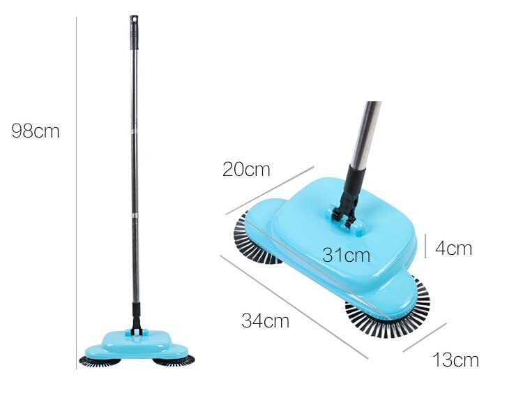 Stainless Steel Hand Push Sweepers Magic Broom Dus... – Grandado