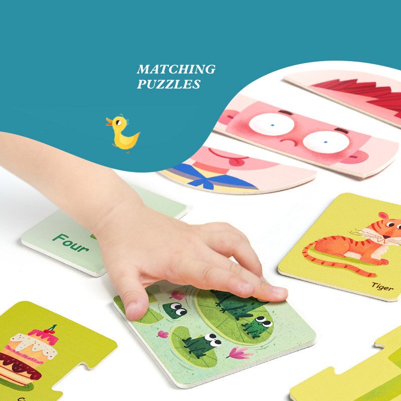 TOI Baby Matching Puzzles ABC/Color/Numbers/Emotio... – Grandado