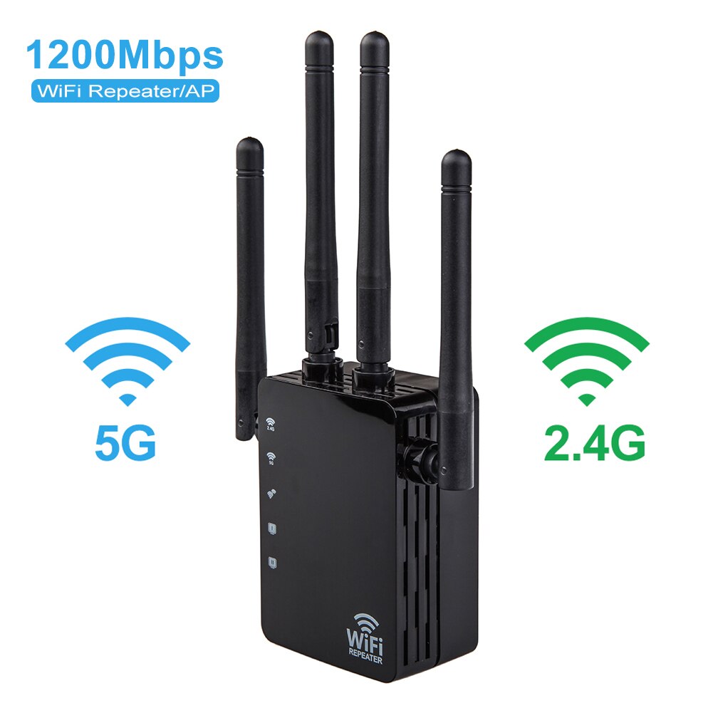 2.4G 5G Wireless WiFi Booster 1200Mpbs 300Mbps WiF... – Vicedeal