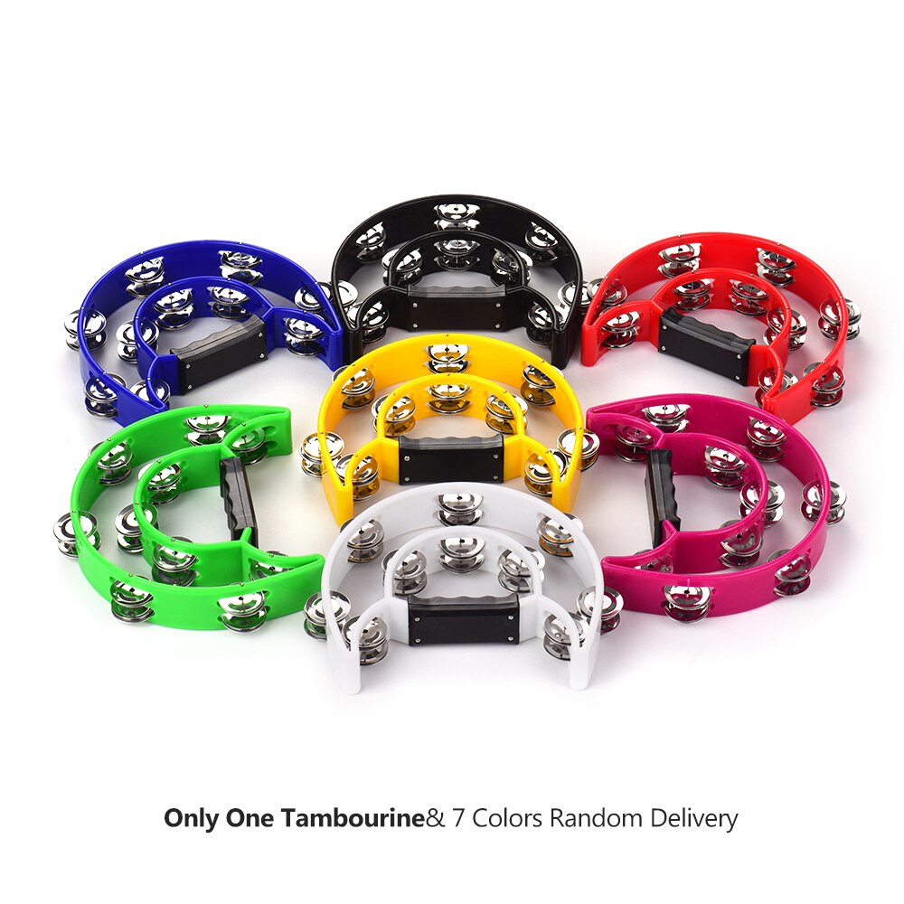 Handheld Tambourine Handbell Timbrel Percussion Mu... – Vicedeal