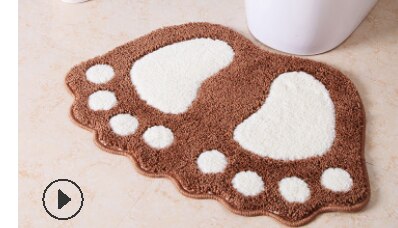 Big Feet Shaped Fiber Shaggy Fluffy Rug Hairy Non ... – Grandado