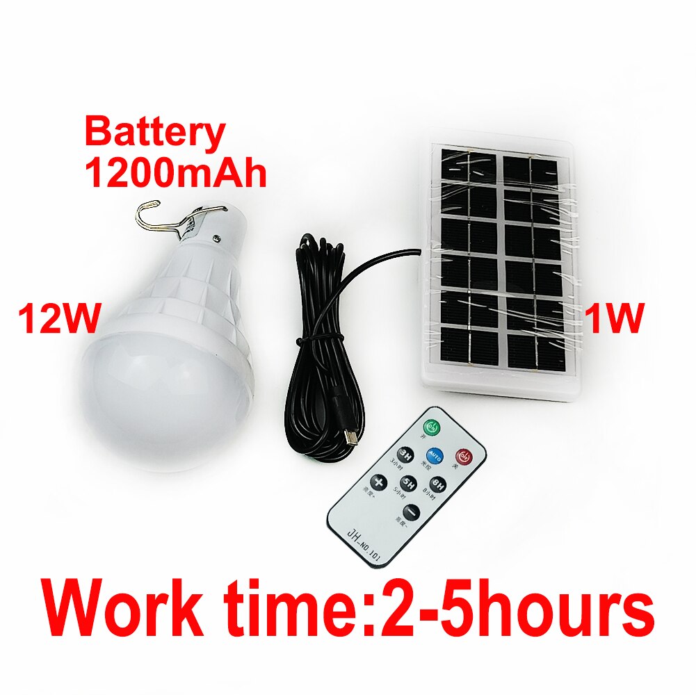 Bombilla LED Solar de carga recargable, lámpara co... – Grandado