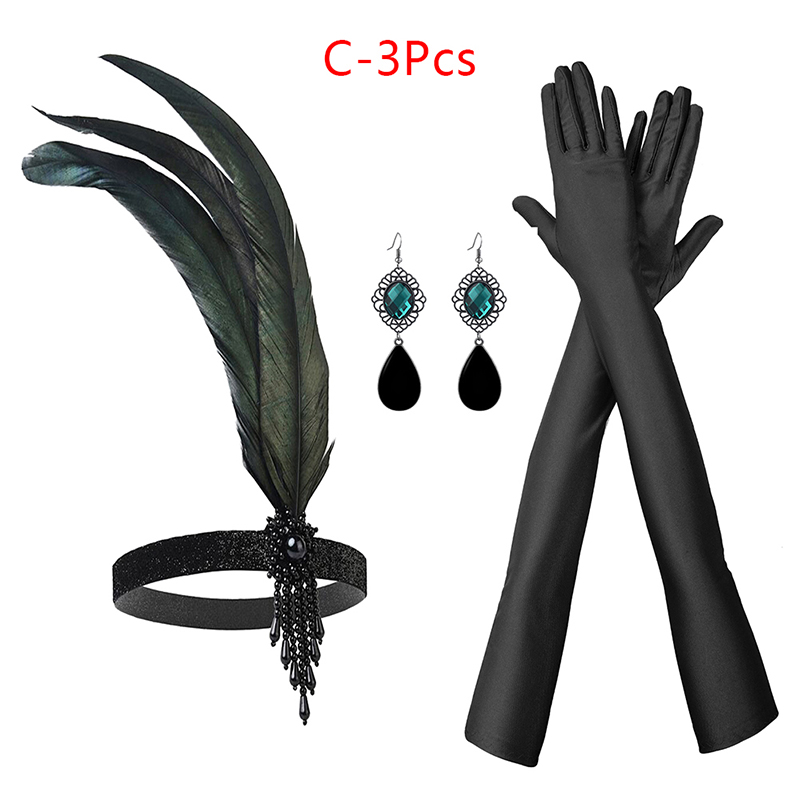 1Set 1920's Flapper Cosplay Costume Feather Headba... – Grandado