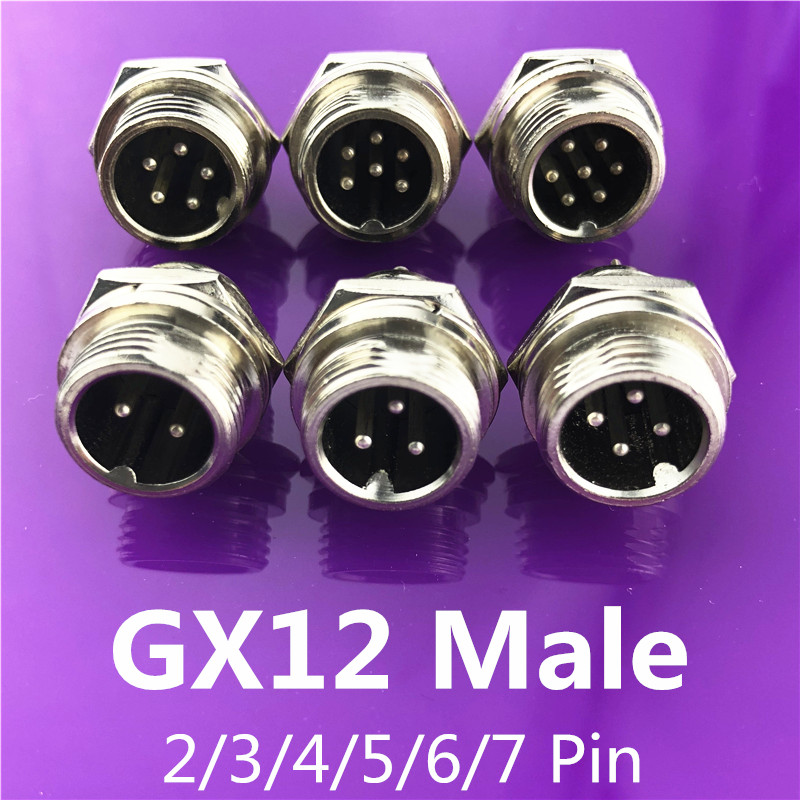 1 st GX12 2/3/4/5/6/7 Pin Mannelijke 12mm L116-121... – Vicedeal