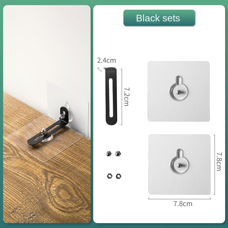 Kast Boekenplank Anti-Val Houder Punch-Gratis Meub... – Vicedeal