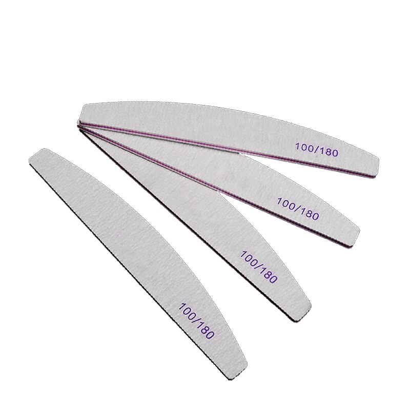 Pro Double Sided Manicure Nail File Half Moon Emer... – Vicedeal