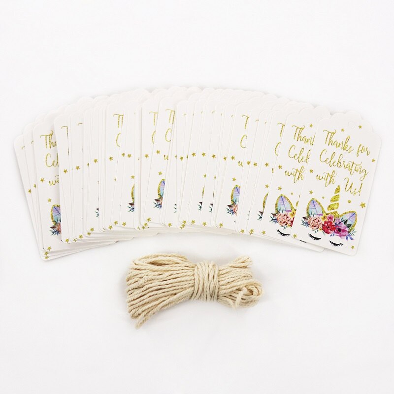 50pcs Flamingo Paper Tags Thank White Paperboard T... – Grandado