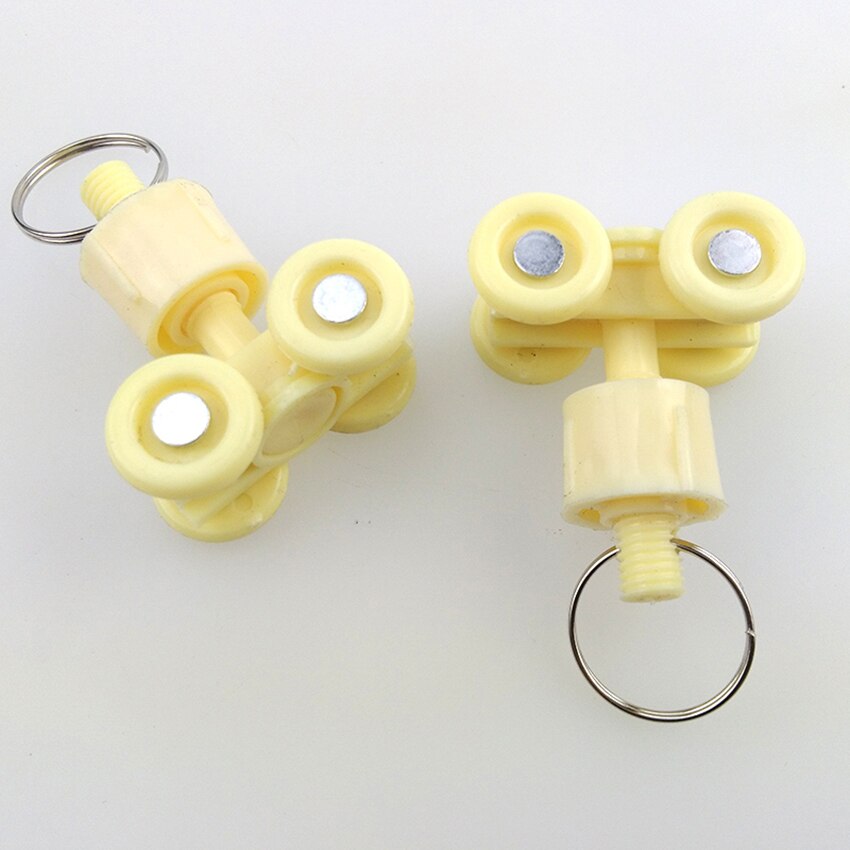 Plastic Ceiling Curtain Track Hanging Wheel Roller... – Vicedeal