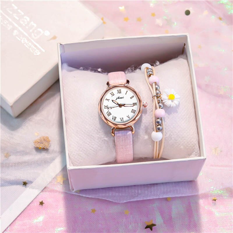 2PCS Women Bracelet Dress Wristwatches Ladies Girl... – Vicedeal