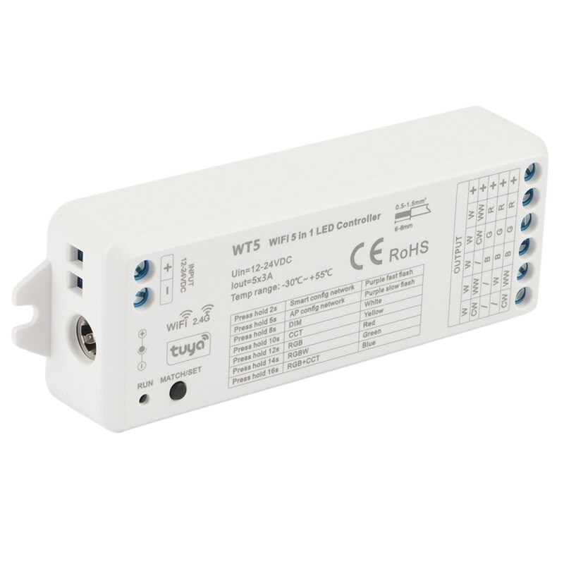 Tuya LED Controller 5 In 1 Dimmer CCT RGB RGBW RGB... – Grandado
