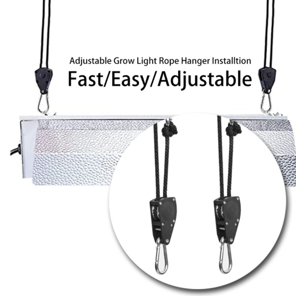 Greenhouse plant lighting lamp lifting rope roller... – Grandado