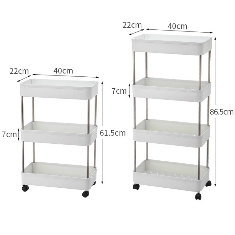 2/3/4 Layer Gap Kitchen Storage Rack Slim Slide To... – Grandado