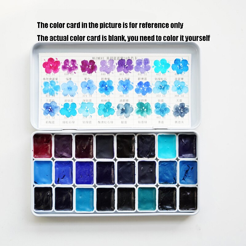 Watercolor Pigment Solid 21 Color Portable Student... – Vicedeal
