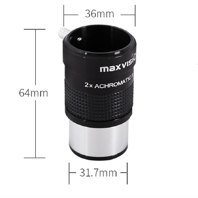 Maxvision Metal 2X 31.7mm Achromatic Power Telecon... – Grandado