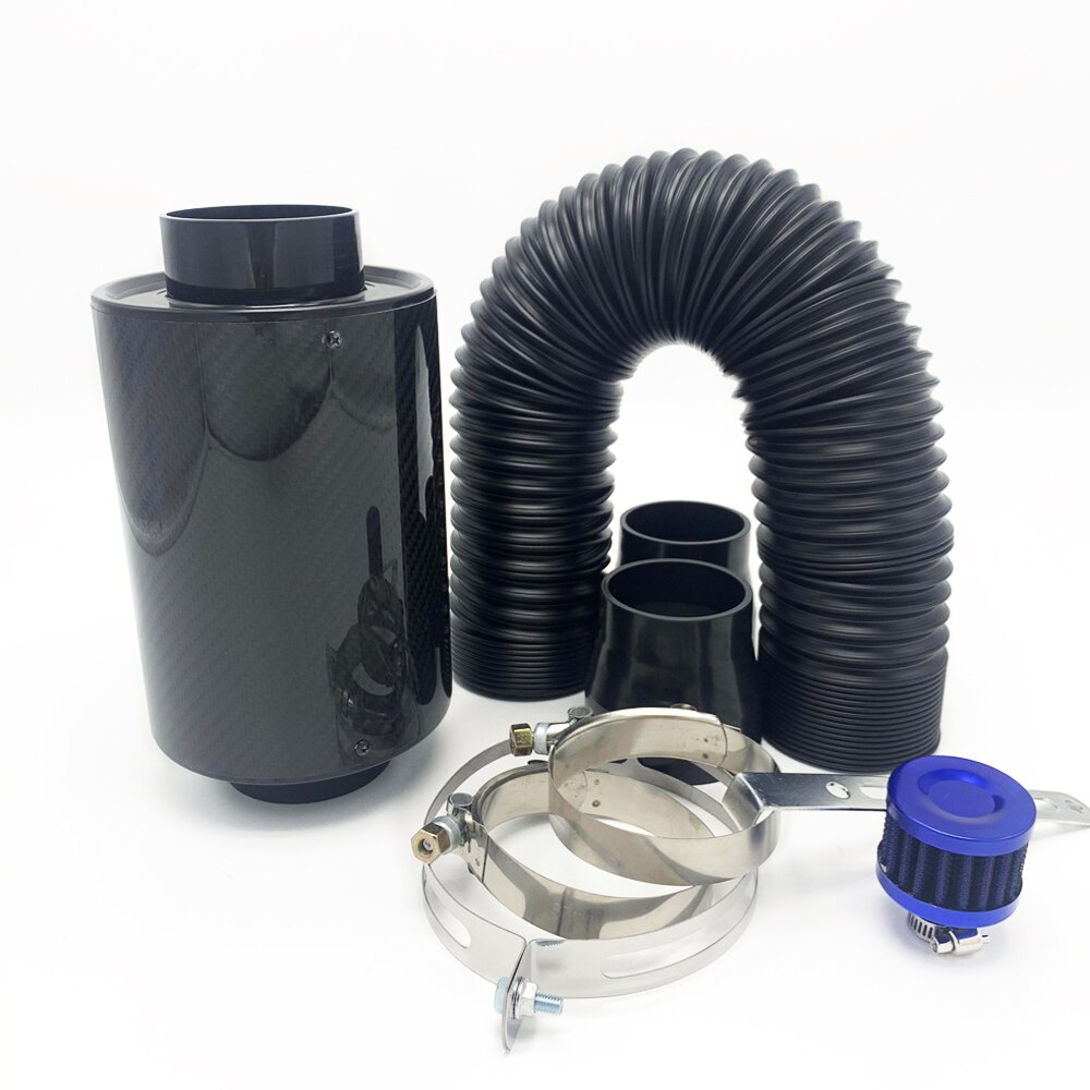 76 mm Car Carbon Fiber Cold Air Filter Intake Kit ... – Grandado