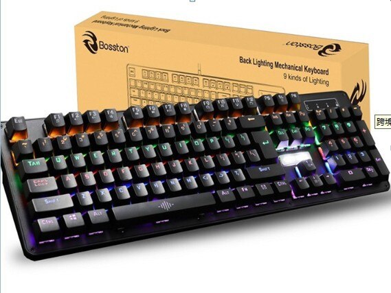 BOSSTON MK912 Wired Mechanical Keyboard RGB Keycli... – Grandado