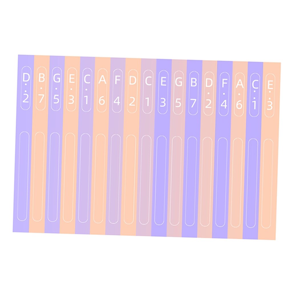 Kalimba Piano Scale Note Key Sticker Finger Music ... – Grandado