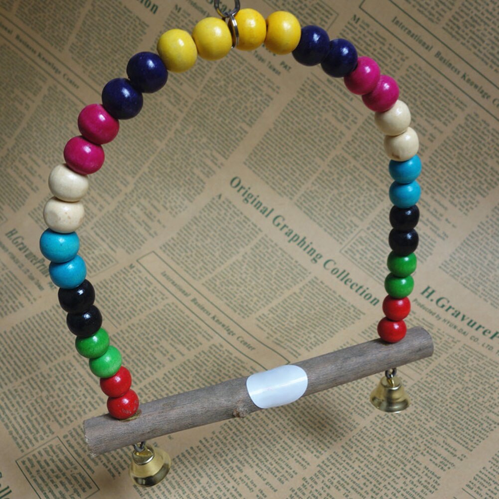 Colorful beads Bird Toy Parrot Swing Cage Toy Para... – Grandado