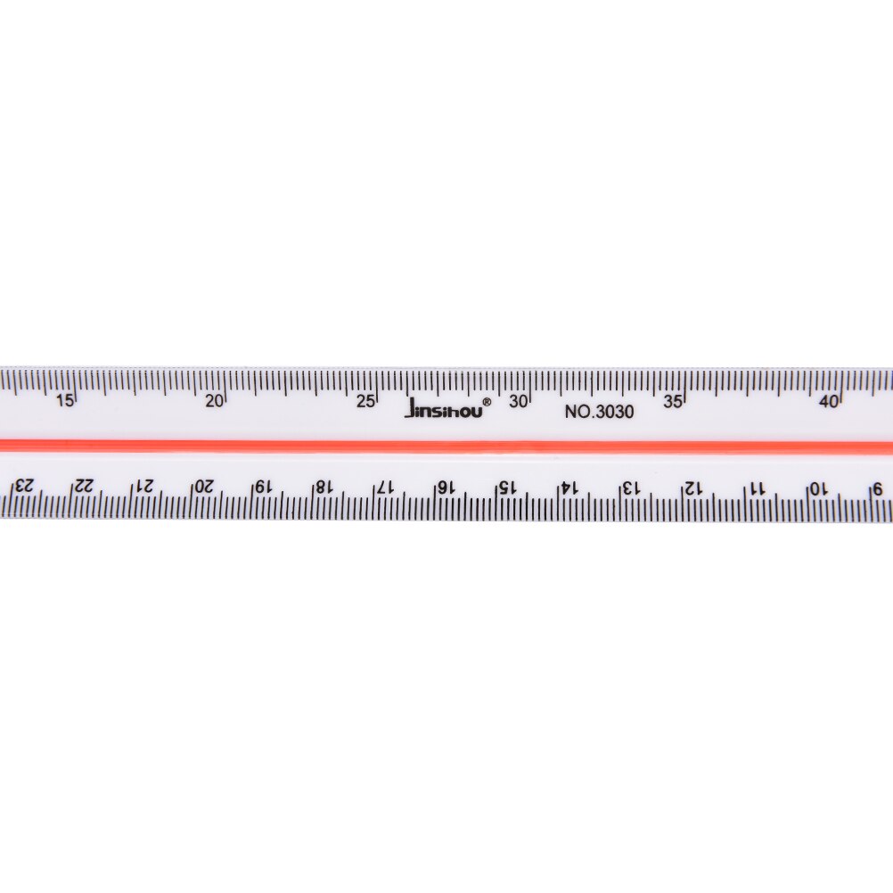 30cm Plasticr 1:100~1:500 scale triangular ruler – Grandado