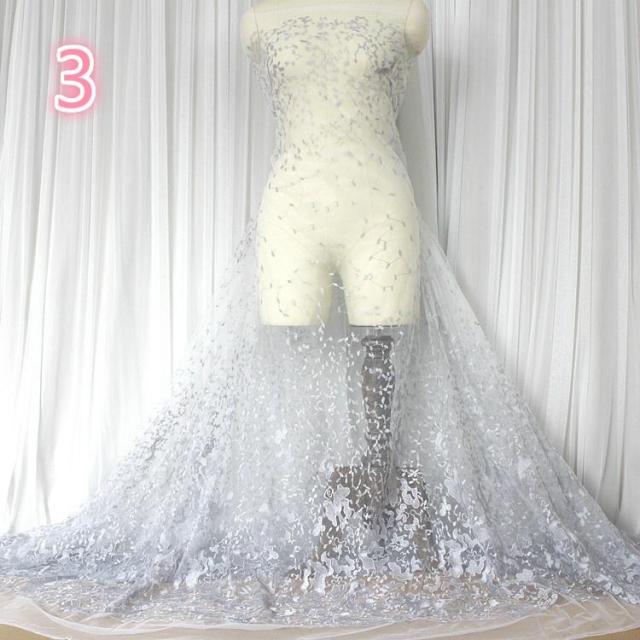 Lace Mesh Embroidery Sheer Fabric Voile Tulle Clot... – Grandado