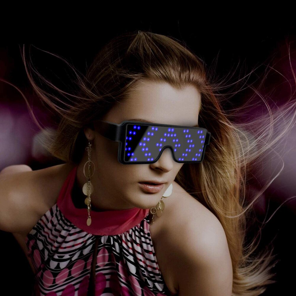 LED Glowing Glasses USB Rechargeable LED Light Up ... – Grandado