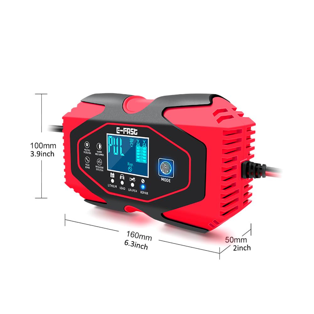 Araba pil şarj cihazı LCD ekran 12V 6A 24V 3A kurş... – Grandado Araba pil şarj cihazı LCD ekran 12V 6A 24V 3A kurş... – Grandado