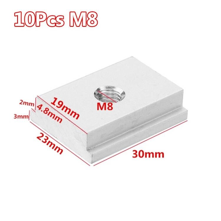 10Pcs M6/M8 T Slot Nut T-Track Sliding Nut For Woo... – Grandado