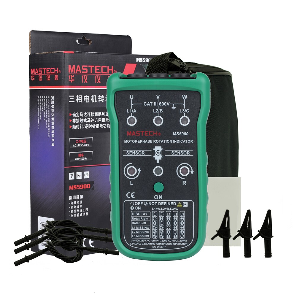 MS5900 Motor Phase Rotation Indicator Digital Disp... – Vicedeal
