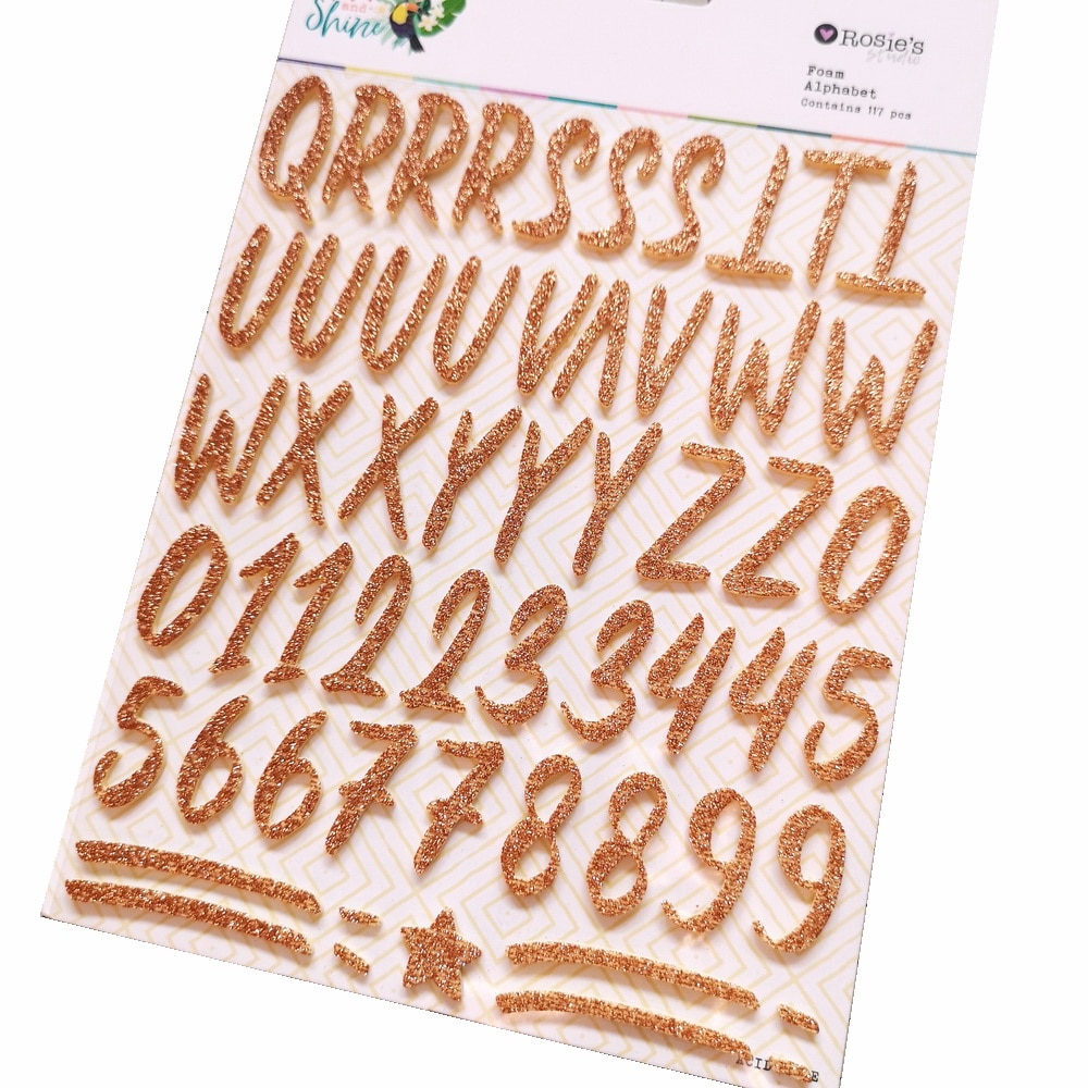 CRZCrafter Foam Alphabets Numbers Stickers Glitter... – Grandado
