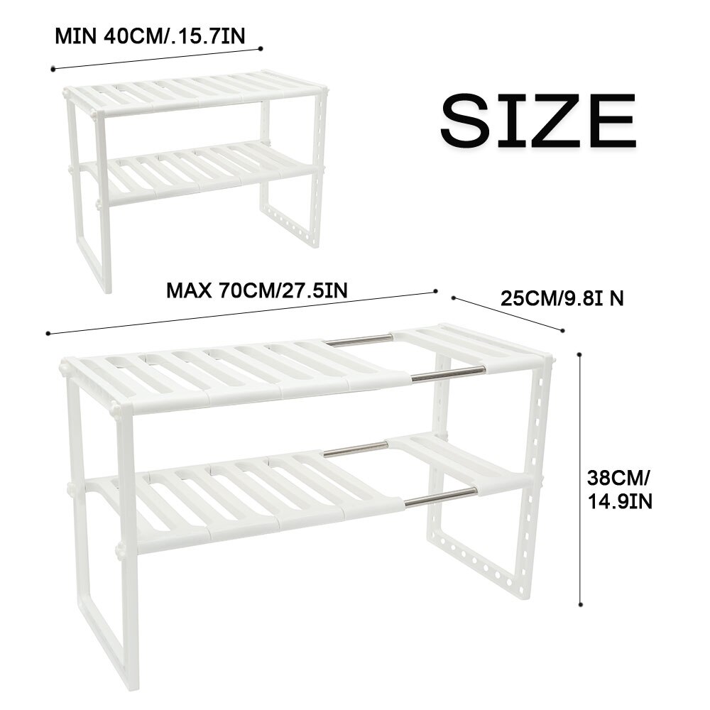 Holder Kitchen Shelf Organiser Floor Type Adjustab... – Vicedeal