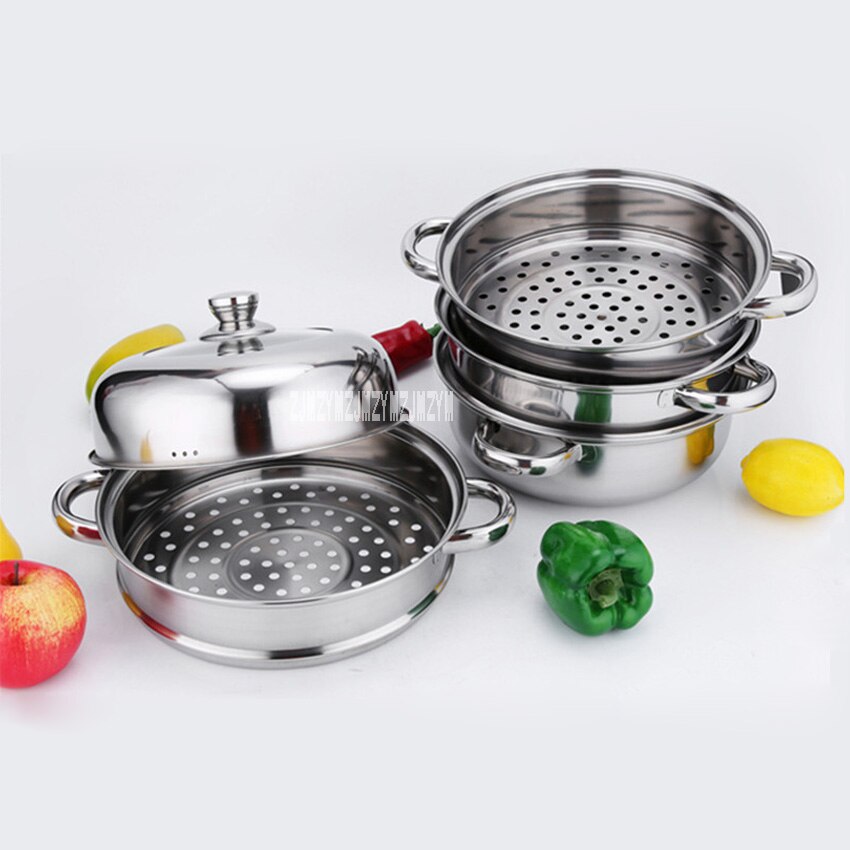 Multi - layer 28 cm Steamer Stainless Steel Thicke... – Vicedeal