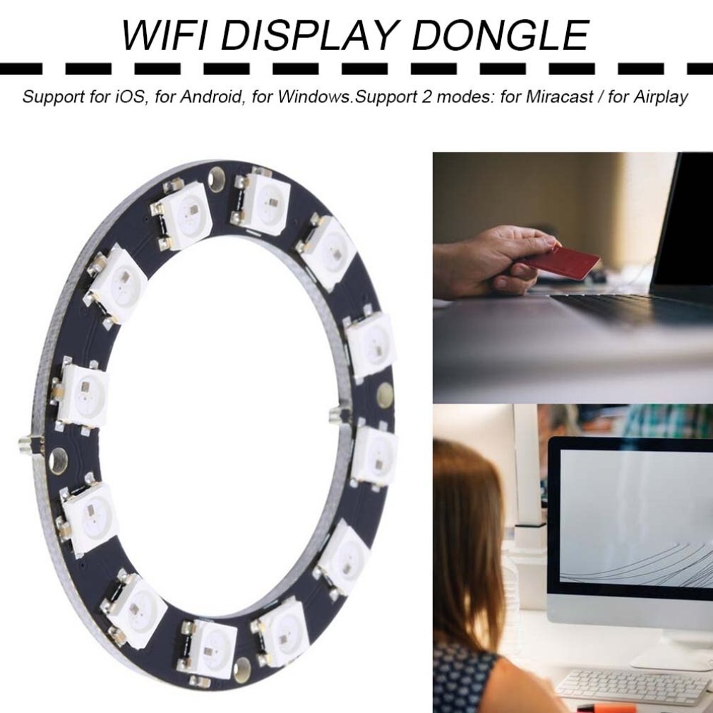 ! 5050 12-Bit RGB LED Ring WS2812 Round Decoration... – Vicedeal
