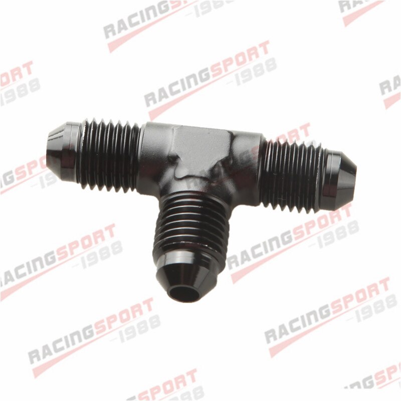 -4 AN AN4 Male To Male Flare Tee Fitting Adapter A... – Vicedeal