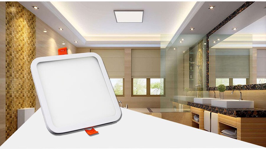 panel led Downlight Ultra thin Round Square Recess... – Grandado