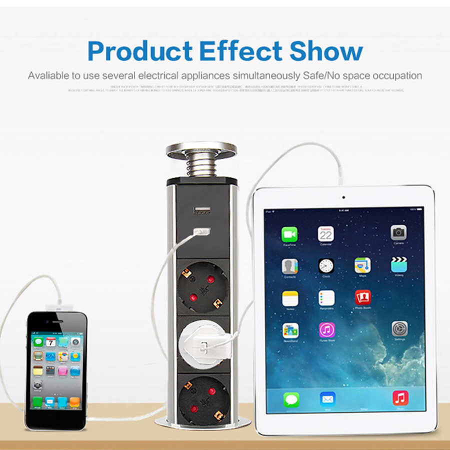 Electrical Tensile Power Outlet Plug Worktop Desk ... – Grandado