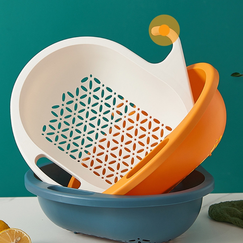 Household Kitchen Wash Fruit Vegetable Drain Baske... – Vicedeal