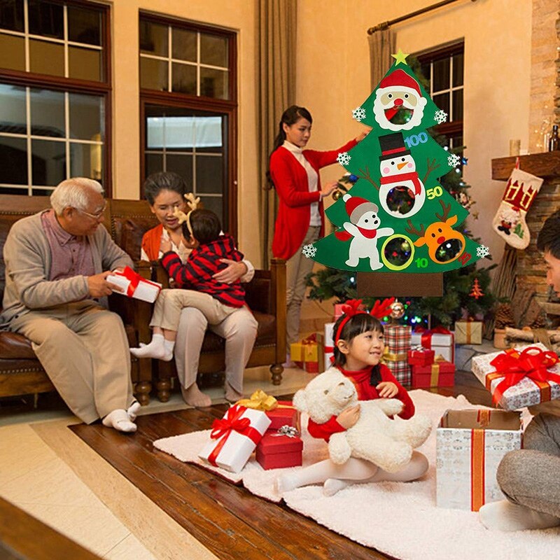 Christmas Toss Games with 3Pcs Snowballs DIY Felt ... – Vicedeal