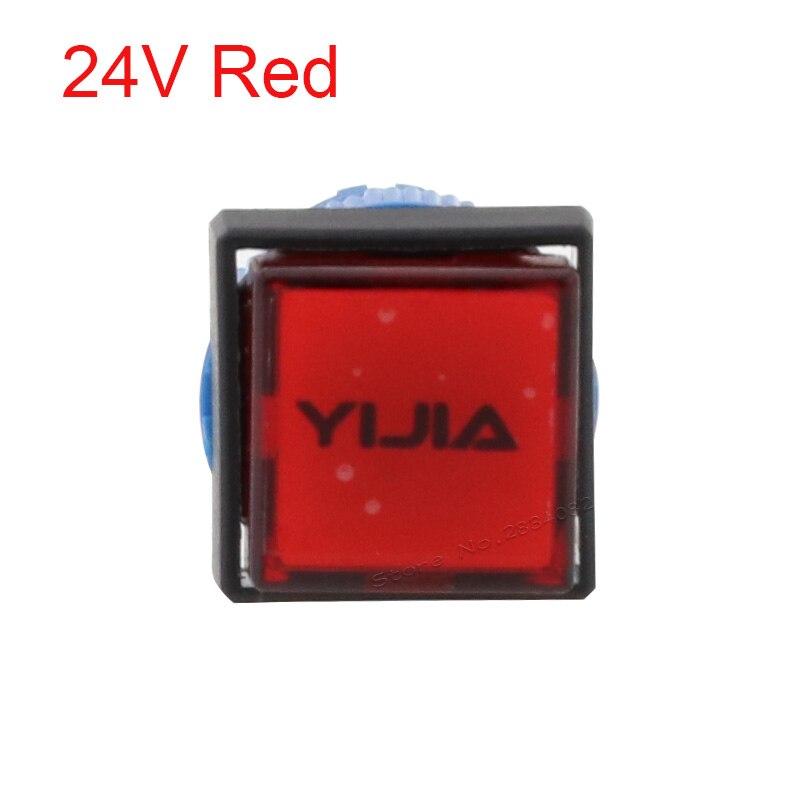 12mm Indicator light square signal lamp 2 pins LA1... – Vicedeal