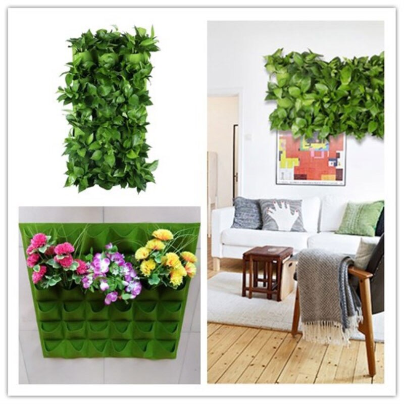 Hanging Vertical Garden Wall Planter 2/3/4/6/7Pock... – Grandado
