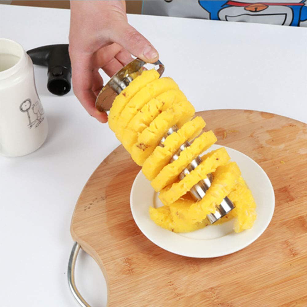 Stainless Steel Pineapple Corer Slicer Peeler for ... – Grandado Stainless Steel Pineapple Corer Slicer Peeler for ... – Grandado