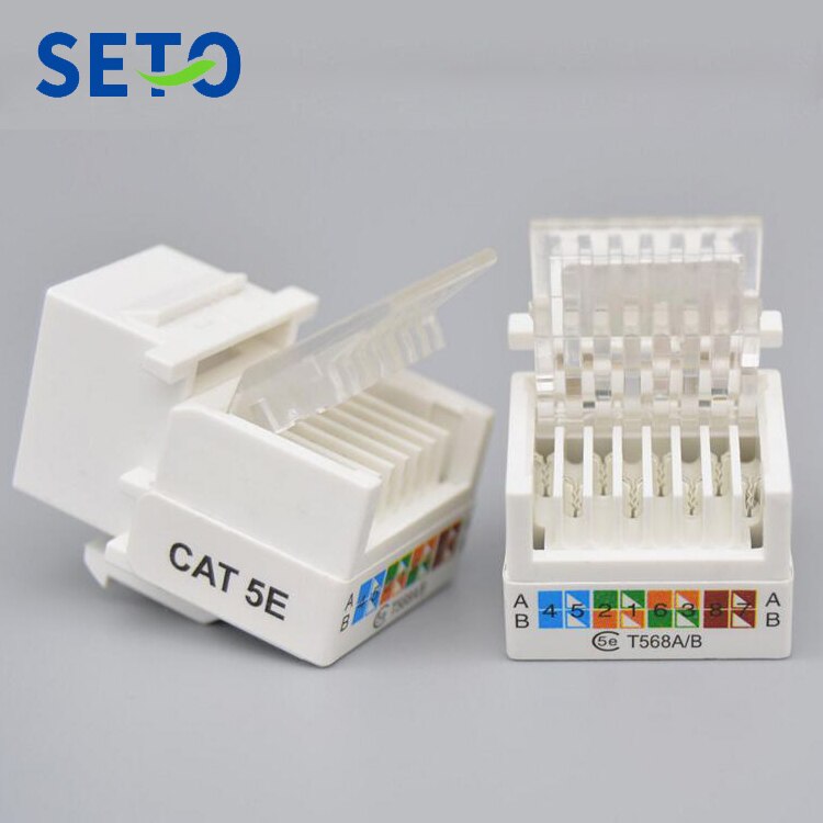 SeTo RJ45 Cat5e Network Lan Plug Module RJ45 Cat5e... – Vicedeal