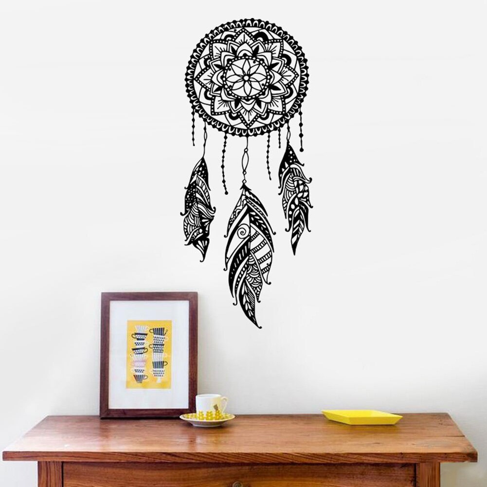 India Handmade Black Dream Catcher handmade Rattan... – Grandado
