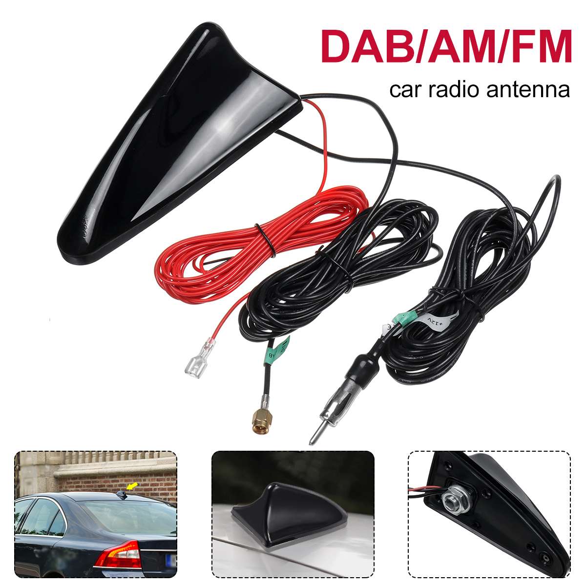 3 In 1 Auto Radio Haaienvin Auto Shark Antenne Rad... – Grandado
